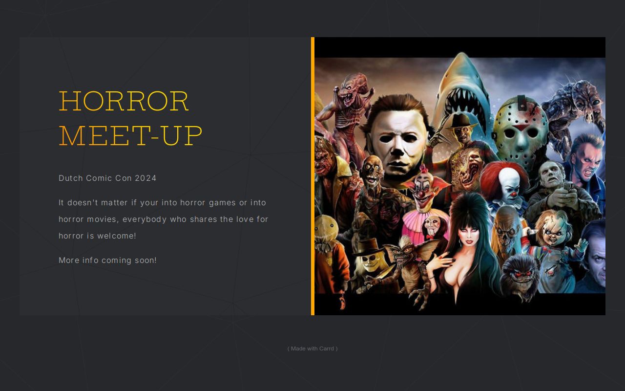 Horror meet-up